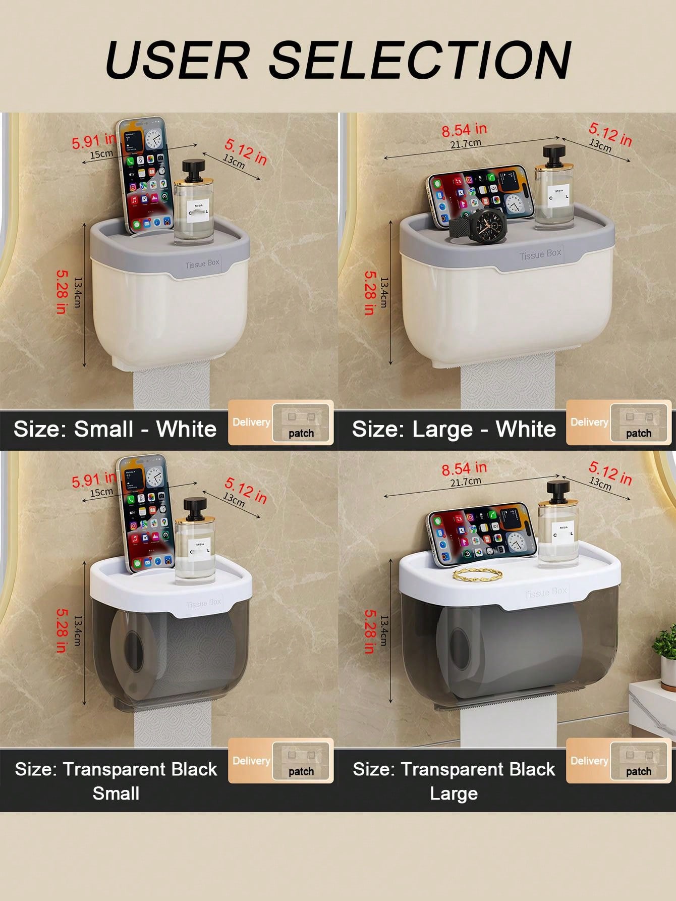 1 st. Slag-fri Toalett Näsdukslåda , Toalett Oavgjort Papper Rulle ...