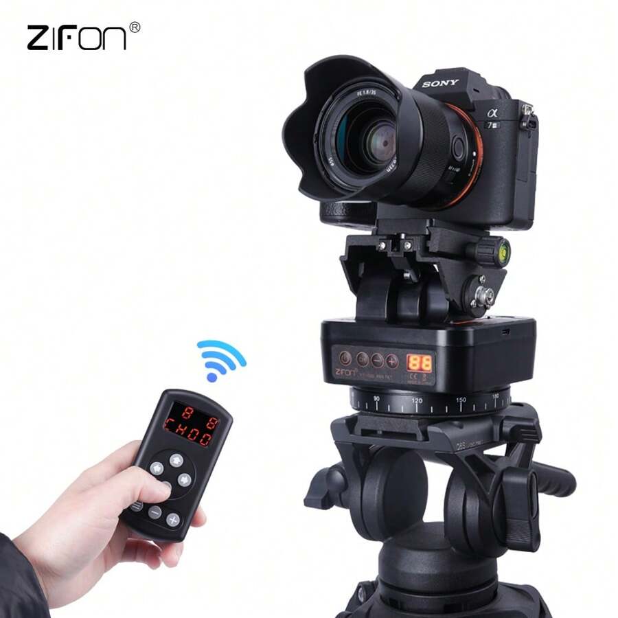 ZIFON YT-1000 Remote Control Electric Gimbal DSLR Camera Mobile Phone ...