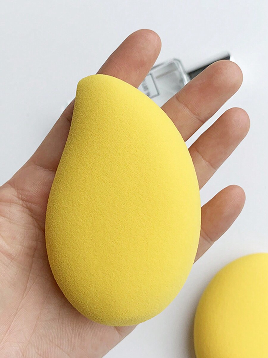 1pc Mango Makeup Sponge, Cute Fruit Series, Dry & Wet Dual-Use ...