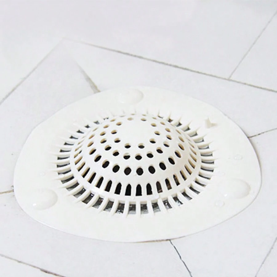 1pc Bathroom Drainage Anti-Blocking Mat, White Sink Filter Net, Kitchen ...