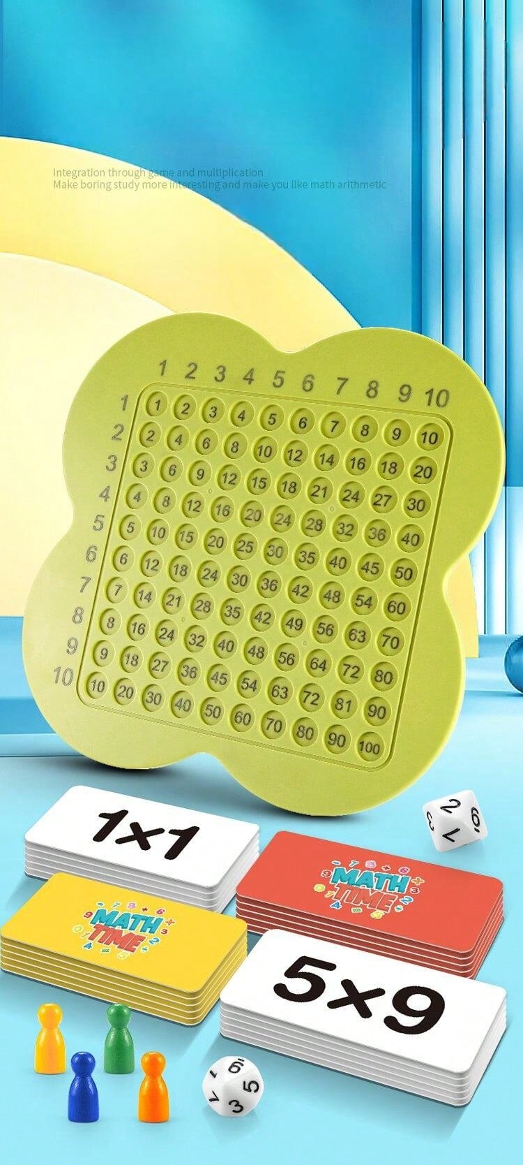 Educational Math Multiplication Table Board Game For Children, Double ...