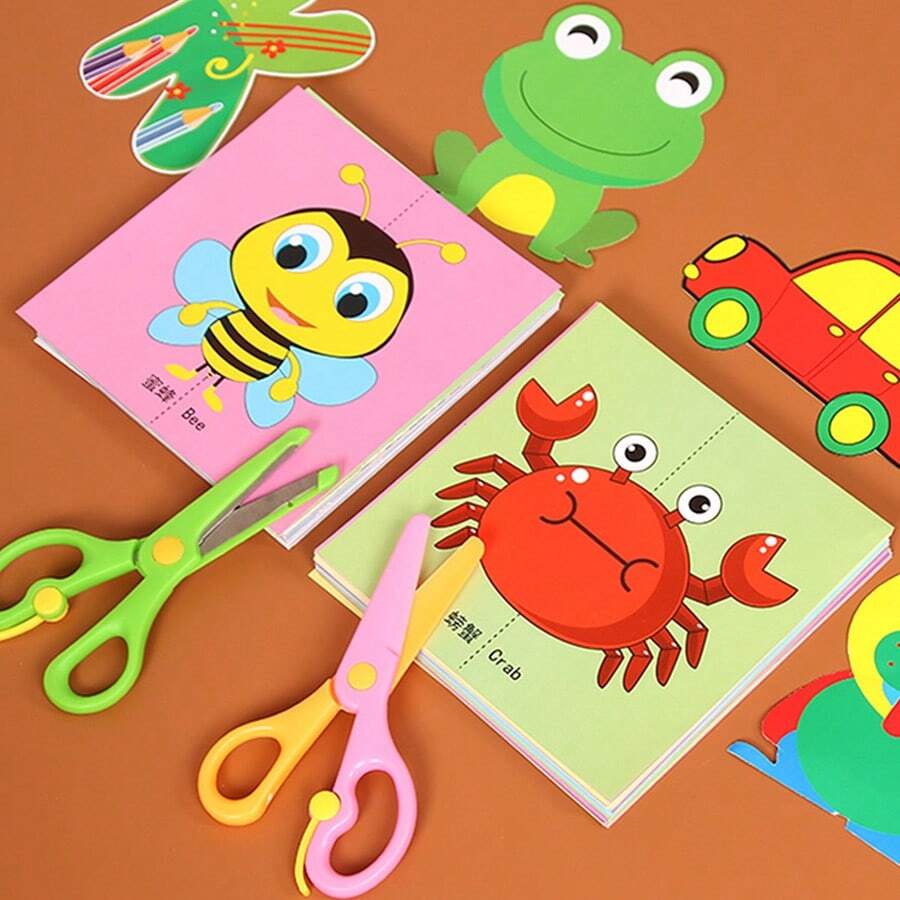 1pc Paper Cutting Diy Kids Handcraft Material Kindergarten Age 3-6 ...