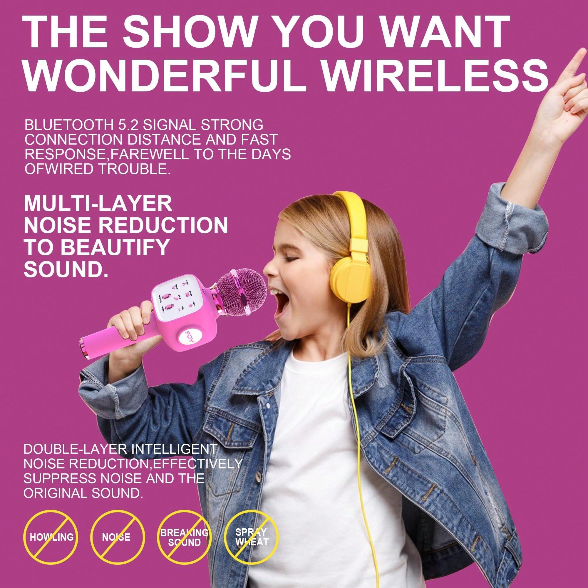 Karaoke Microphone For Kids, Girls Toy Microphones For Toddler Singing ...