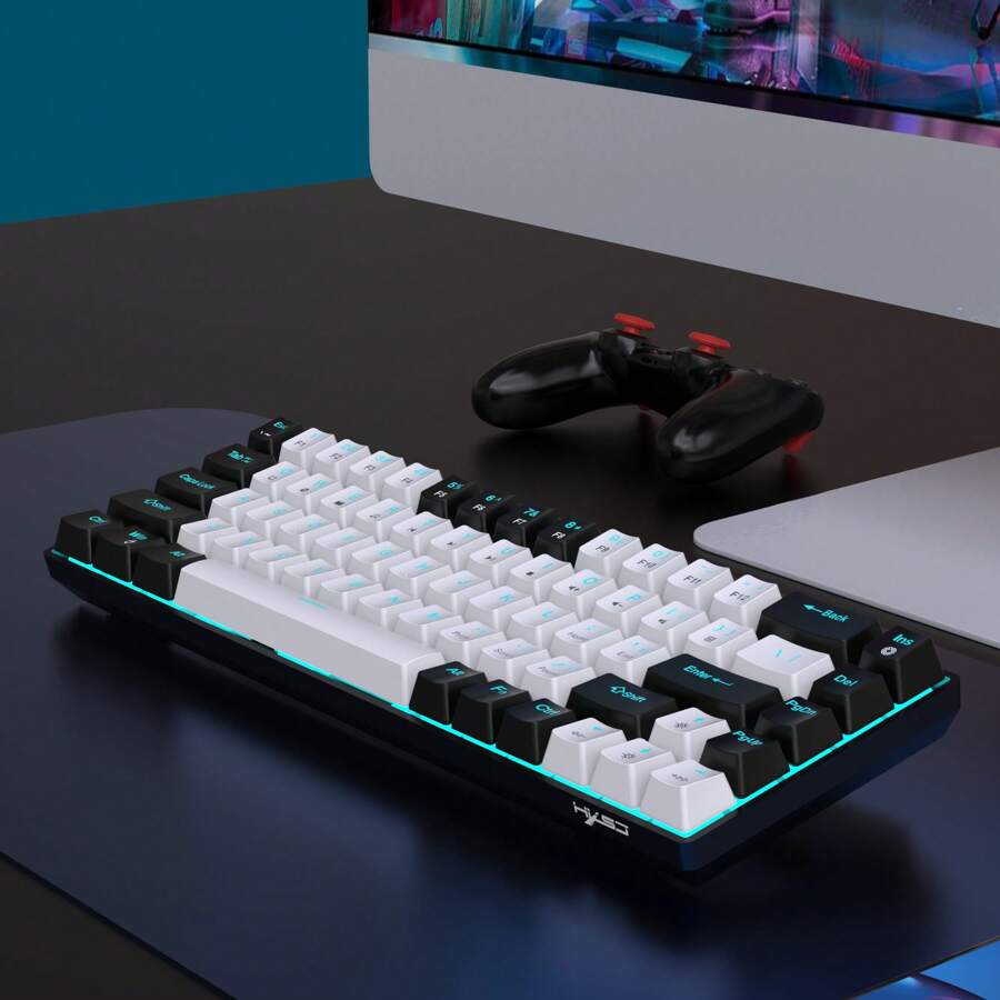 HXSJ 68 Key Mechanical Keyboard Axis Can Be Replaced, Two-Color ...