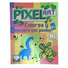 Libro Para Colorear Pixel Art Para Niños Libro Para Colorear Pixeles
