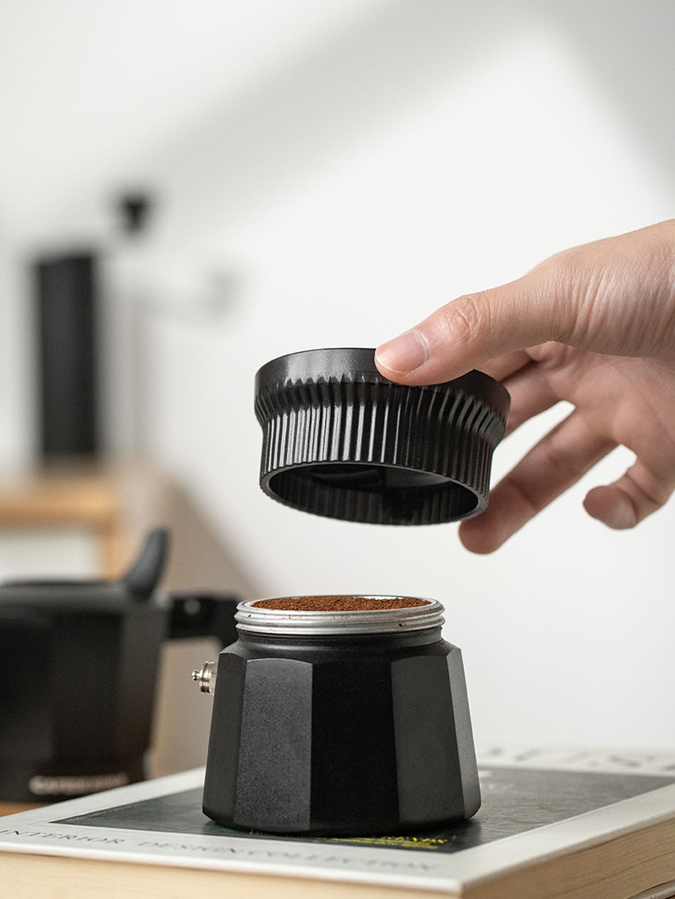 1PC Moka Pot Powder Receiving Ring, Powder Distributor, Single Valve ...