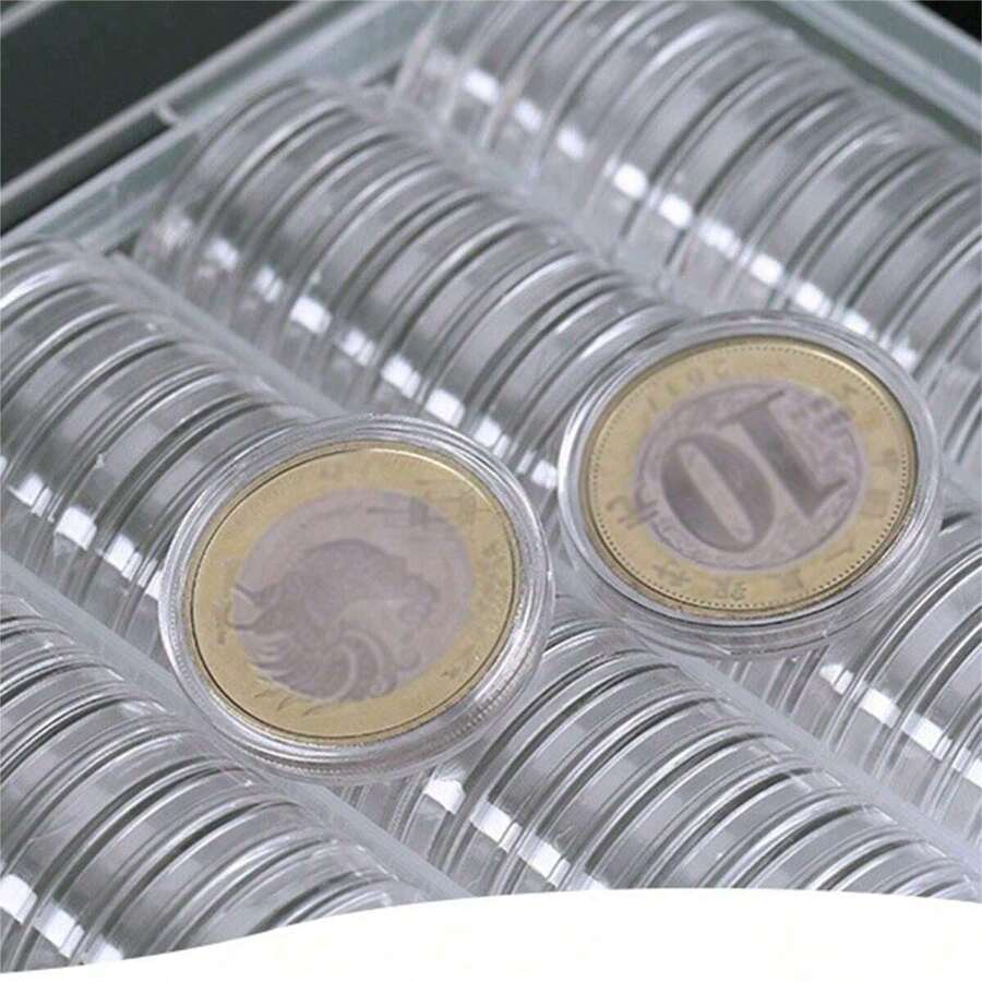 100pcs Art Commemorative Coin Protection Box/Collector Box, With Panda ...