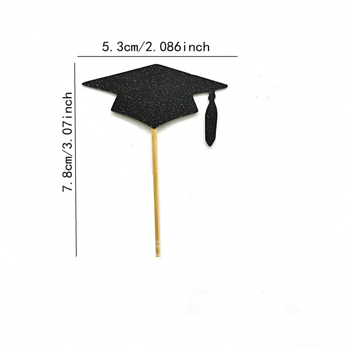 Double-Sided Sparkling Bachelor Cap Cake Topper And Doctoral Graduation ...