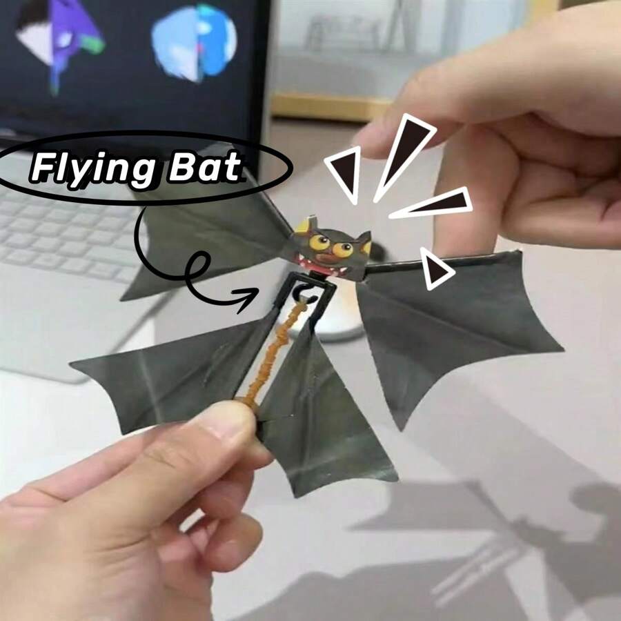 1pc Flying Bat Prank Funny Prop, Creative Design Toy Gift Magic Prop ...