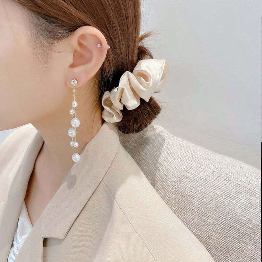 1 Pieza Nuevo Estilo 2024 Borla Pendientes De Borla Con Flecos ...