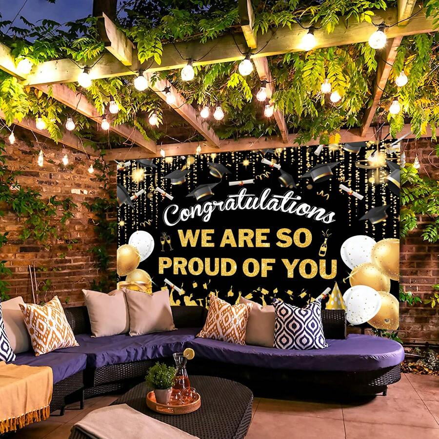 We Are So Proud Of You Banner - 71x43 Inch Graduation Banner Graduation ...