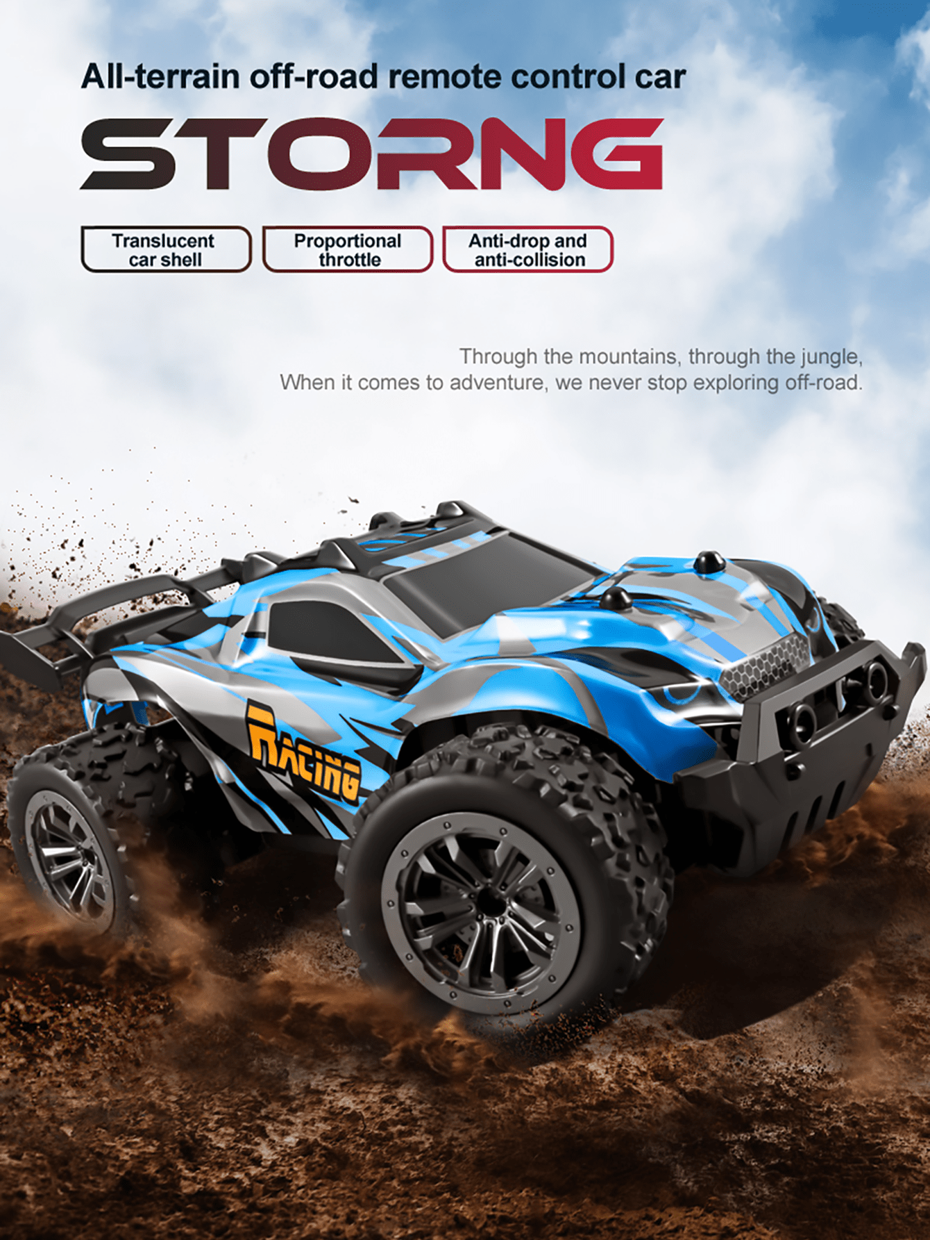 1pc 2.4ghz Remote Control High-Speed Toy Car, With Anti-Collision And ...