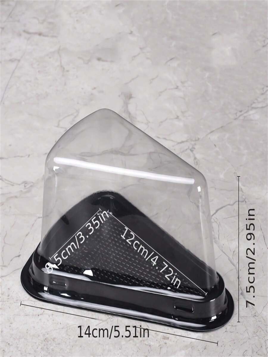 10/20/30pcs Cake Packaging Box, Plastic Disposable Cheesecake Box With ...