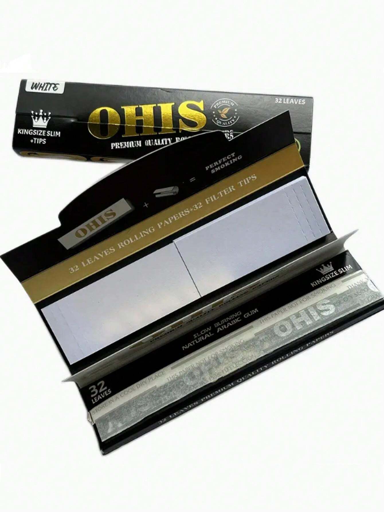 2 Booklets Of Slow-Burning Hand-Rolling Cigarette Papers, Each Booklet ...