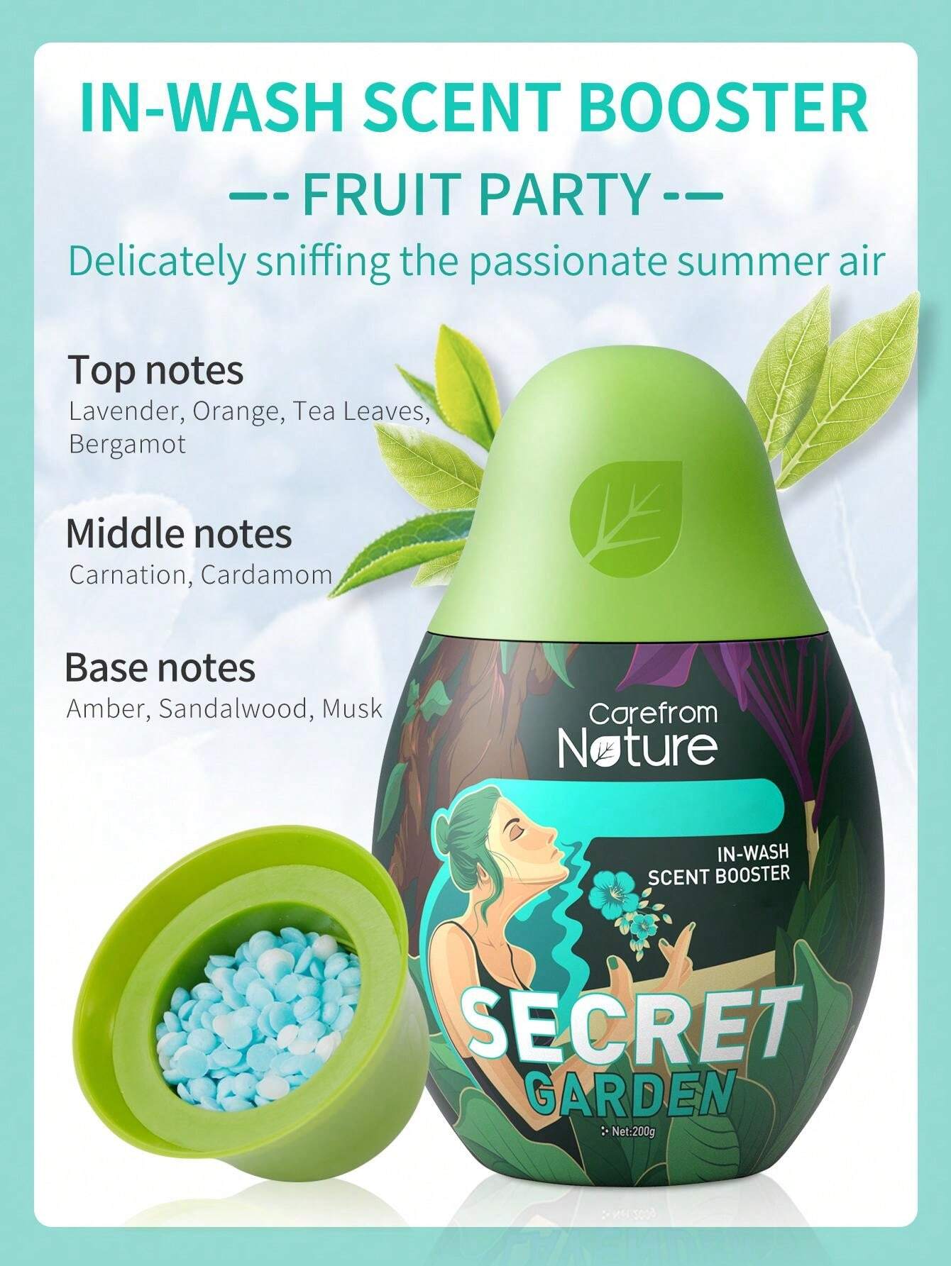 Carefrom Nature Laundry Scent Beads With 5 Fragrances, Long Lasting ...