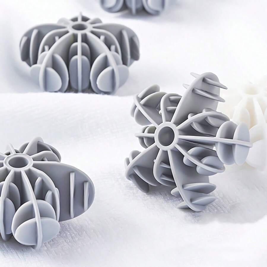 2/4/6pcs Silicone Snowflake Shaped Laundry Balls For Stain Removal ...