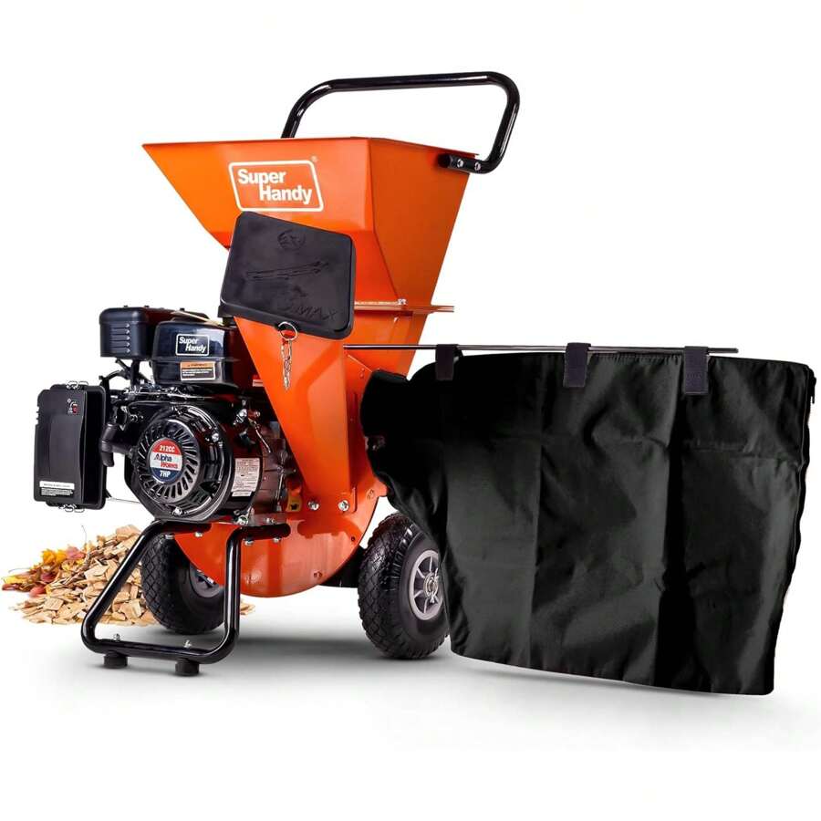 SuperHandy Wood Chipper Shredder Mulcher - Heavy-Duty 7HP, 3-In-1 Multi ...