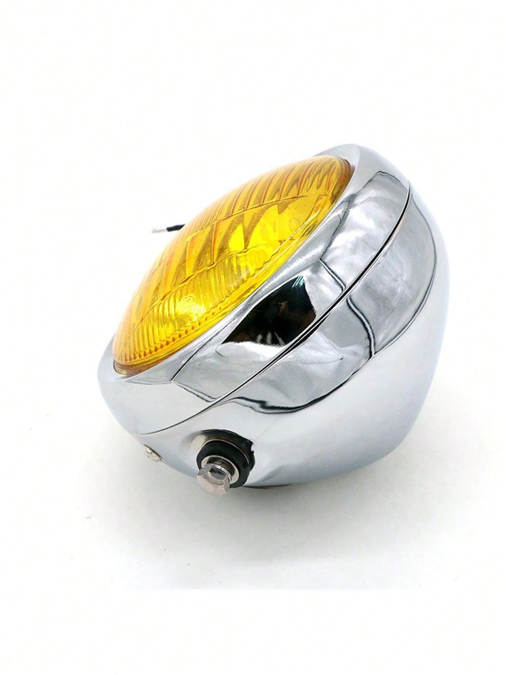 7 5inch Motorcycle Retro Black Metal Grid 35w Halogen Front Headlight