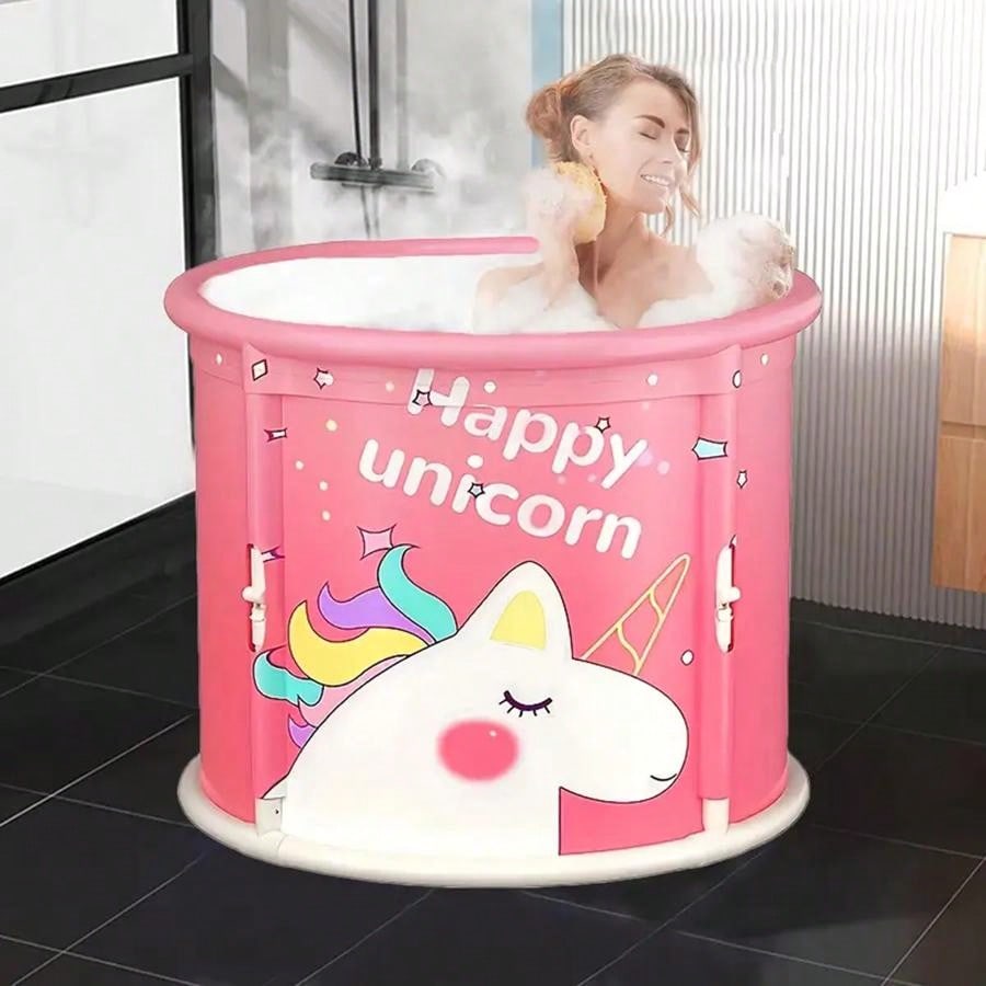 No Installation Required, One Button Folding Adult Bath Tub, Bathing ...