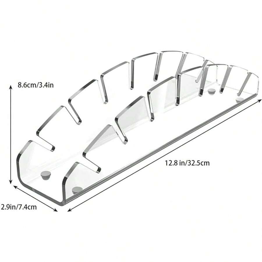 1Pc Acrylic Cap Storage Rack With Grooves, Baseball Cap Display Rack ...