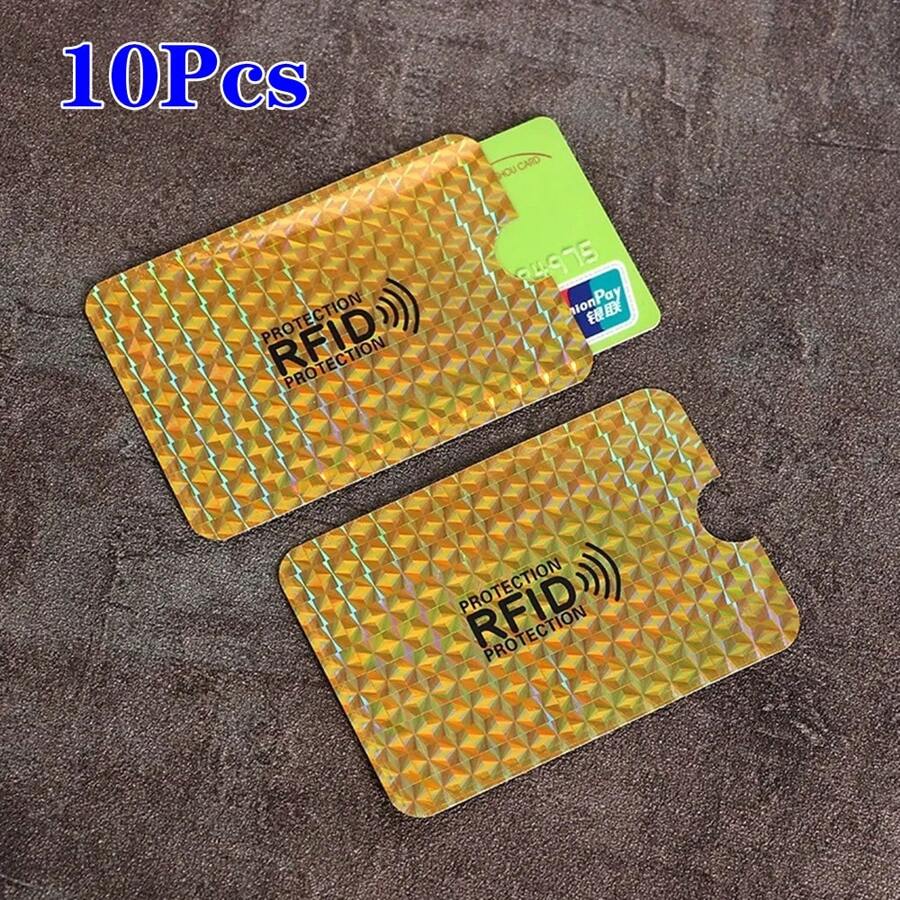 10pcs Anti-Scan Card Sleeve Anti-Magnetic Anti-Theft Anti RFID/NFC ...