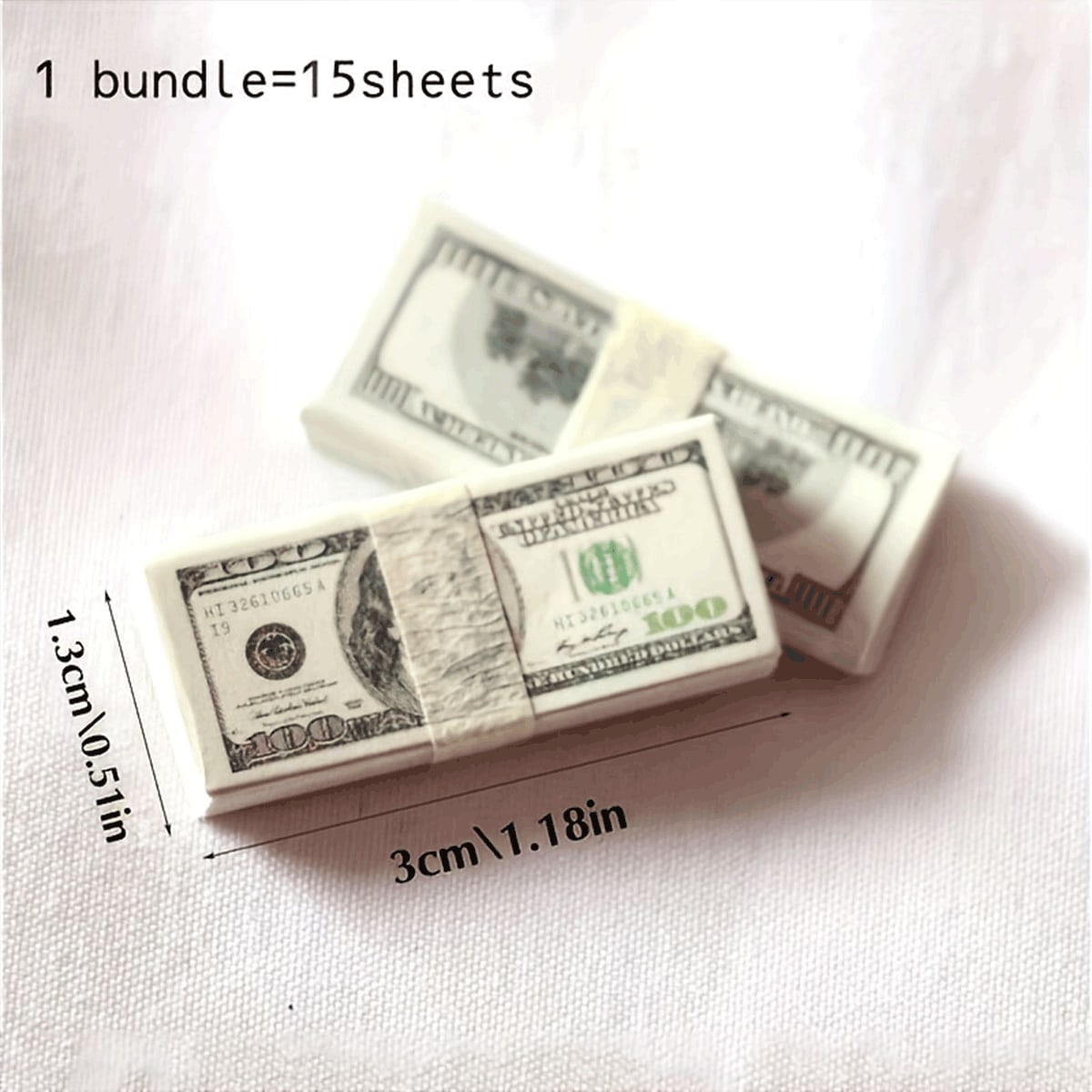 15 Sheets/Bundle 1/12 Mini Doll Money Mini Dollar Pound Bill Model Toys ...