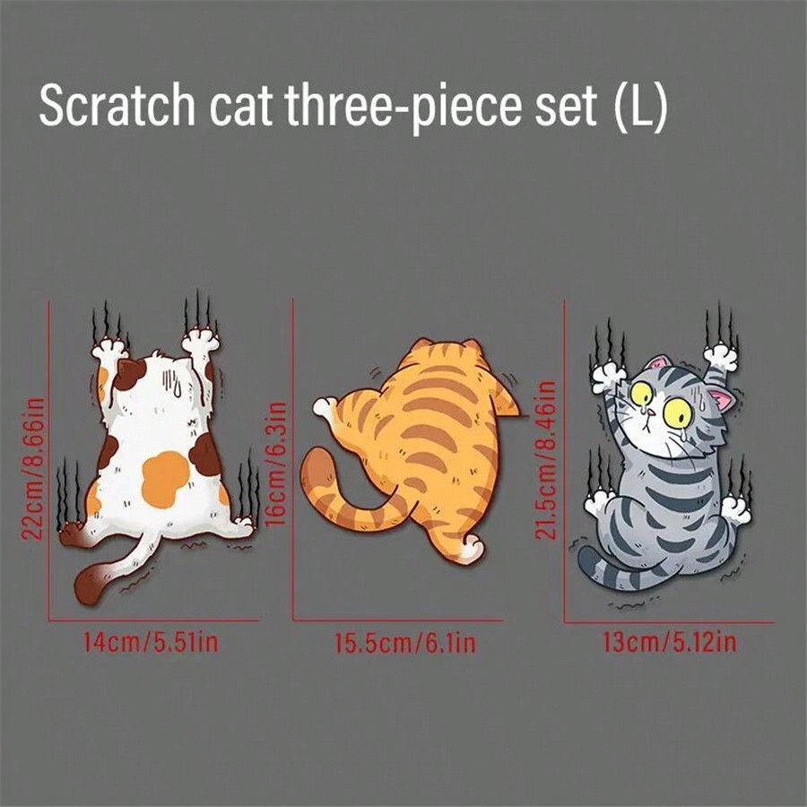 Car Stickers Cool Fun Car Decals Funny Pet Cat Stickers Car Body ...