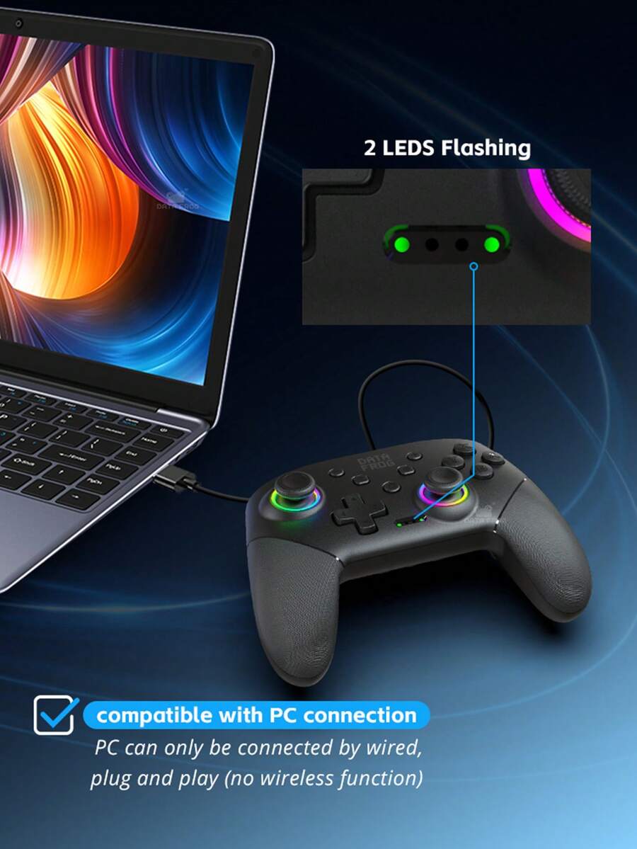 DATA FROG Controlador sem fio DATA FROG compatível com Switch OLED/Lite ...