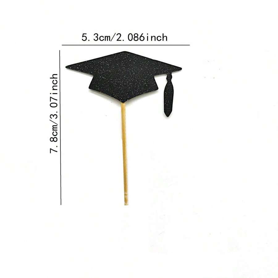 Double-Sided Sparkling Bachelor Cap Cake Topper And Doctoral Graduation ...