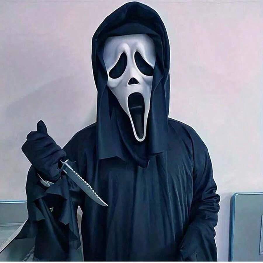 1pc Horror Skull Screaming EVA Mask, Suitable For Halloween, Christmas ...