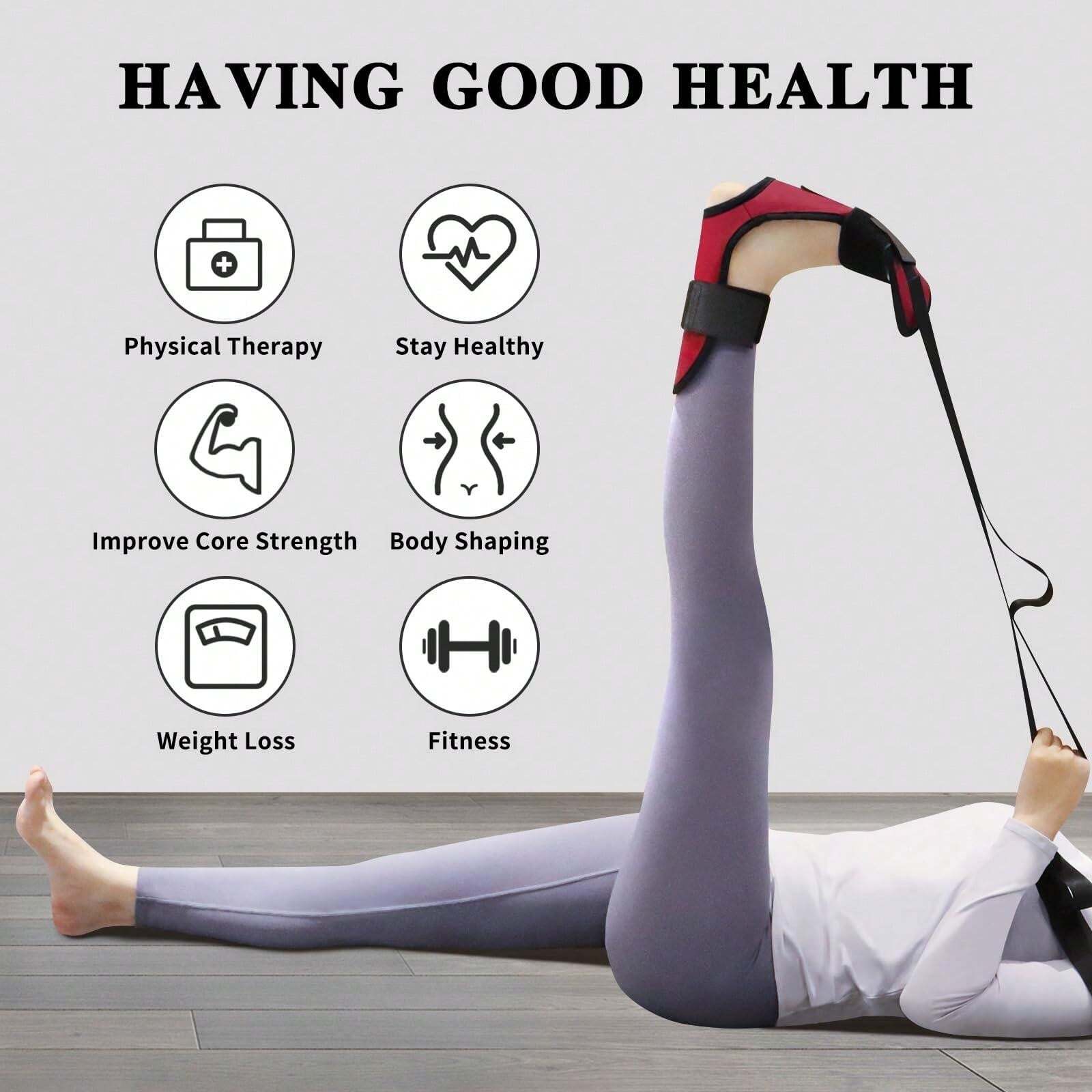 Leg Stretcher Strap, Fascia Stretcher For Plantar Fasciitis Relief ...
