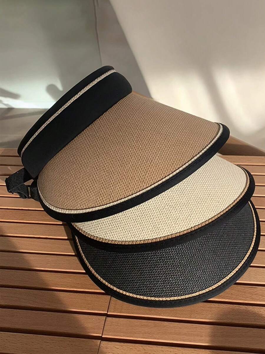 Women's Foldable Sun Hat For Outdoor Activities, Made Of Raffia Straw ...