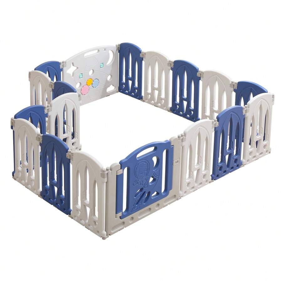 CEEDIR Safety Gate Playpen Crawling Gate Baby Barrier Playpen Foldable ...