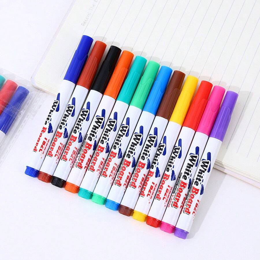 12pcs Magic Water Drawing Pens For Kids, Colorful Floating Pens That ...