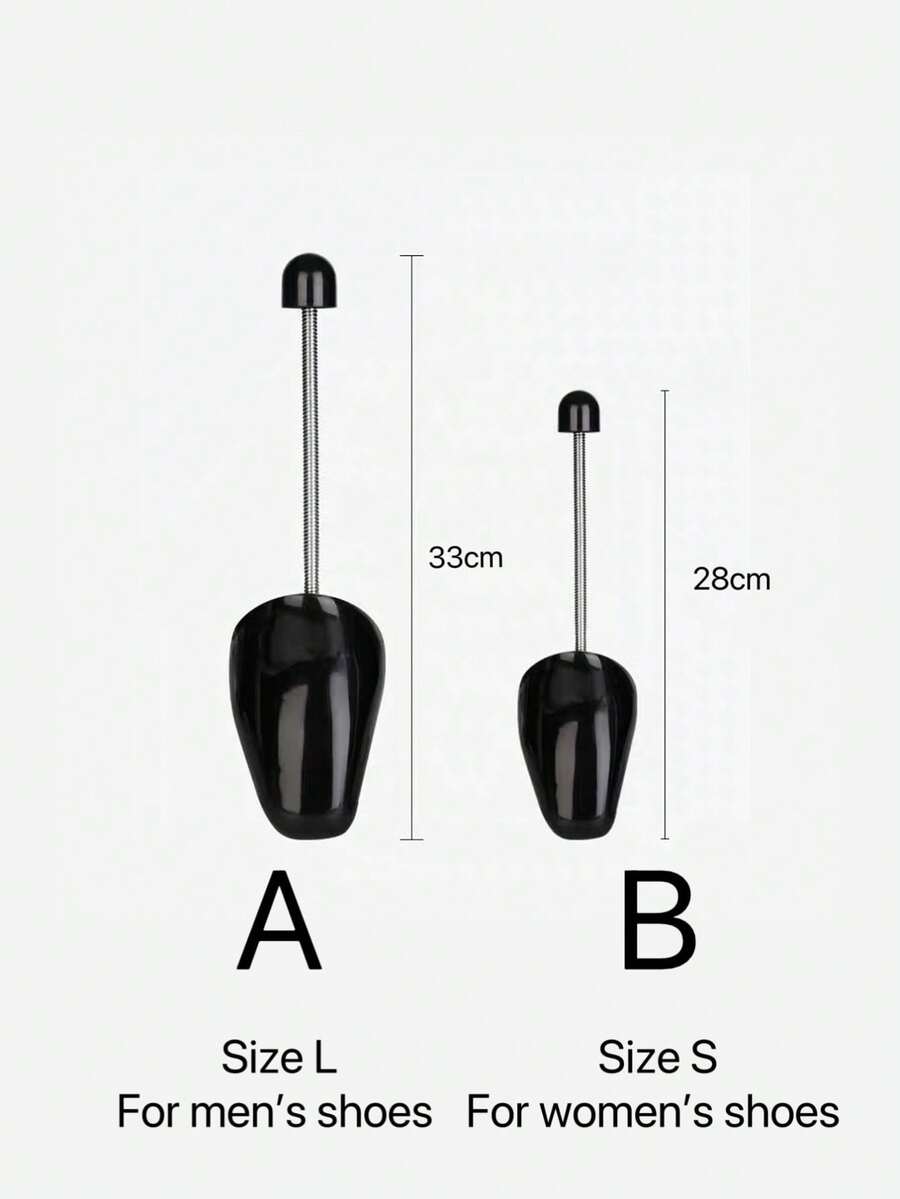 1pair Automatic Plastic Spring Shoe Trees With Adjustable Length And ...