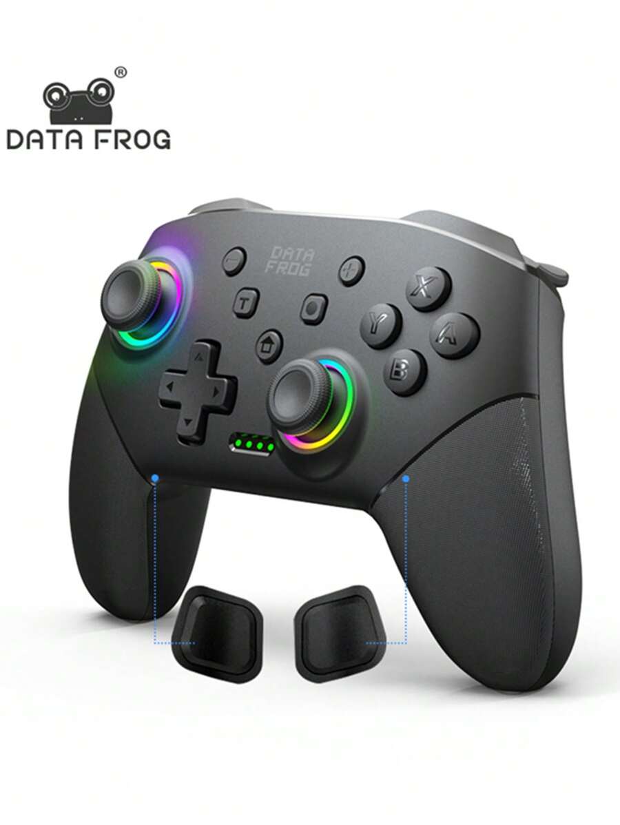DATA FROG Wireless Controller For Switch OLED/Lite Console Pro Gamepad With 900 Mah Battery ...
