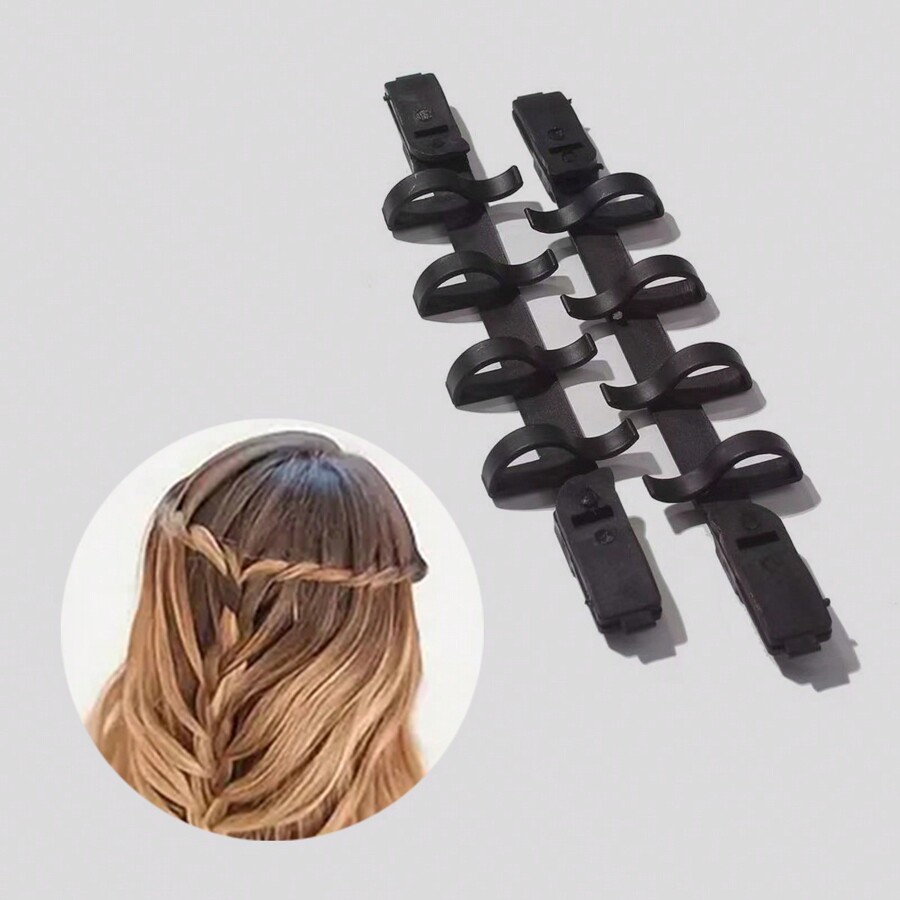 6pcs Hair Braiding Tool Set - Create Waterfall And Fishbone Braids And ...