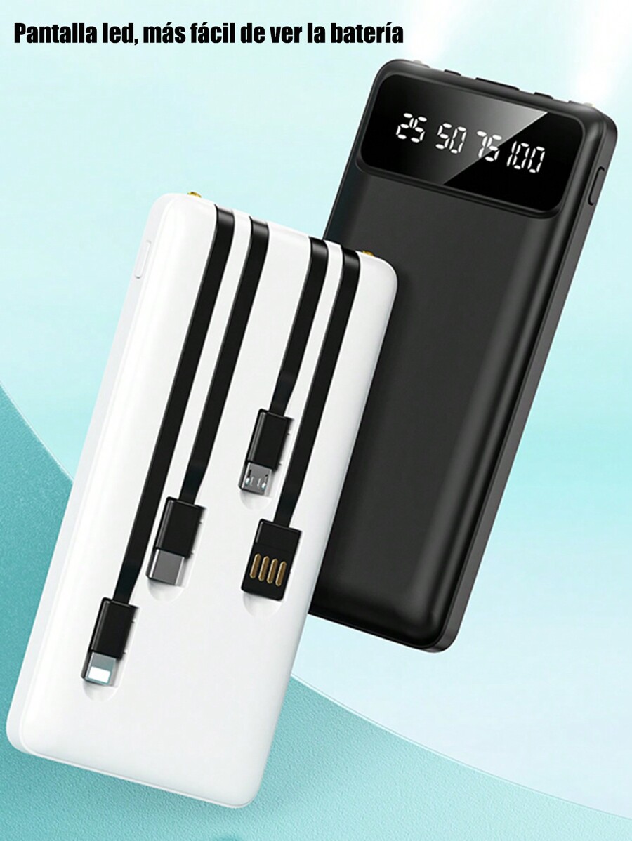 Charging Bank 20000mah Portable Charger Fast Charging Bank, With 4 LED ...