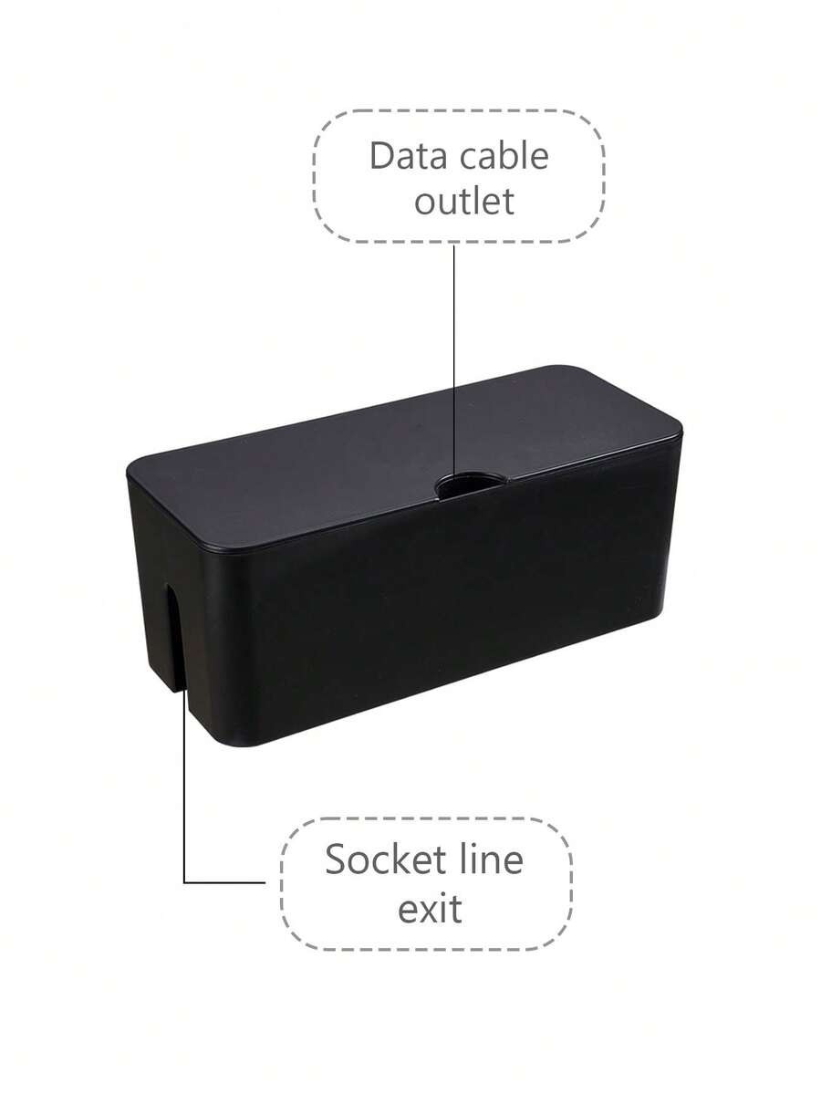 1pc Cable Management Storage Box, Power Strip Charger Computer Wire ...