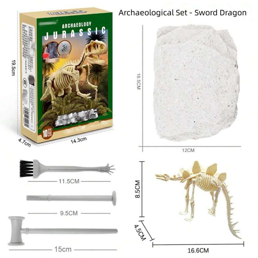 Archaeology Digging Toy - Dinosaur Fossil Digging Kit - Children's ...