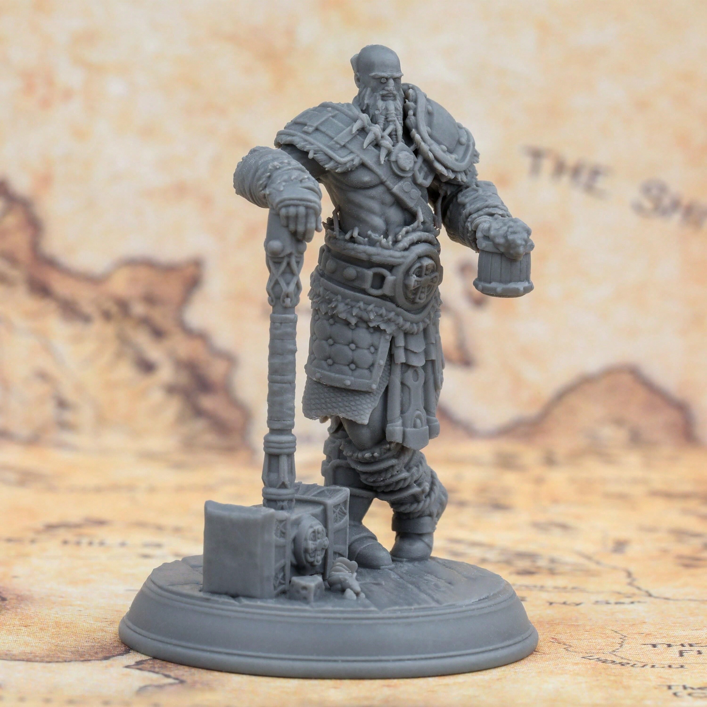 Human Berserker Barbarian Miniature, Male Miniature, Highly Detailed 3d ...