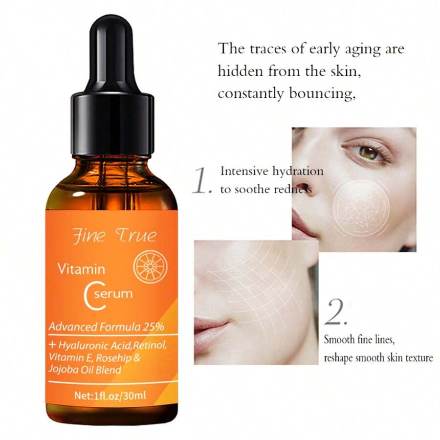 Suero Facial De Vitamina C - Contiene Vitamina C, Ácido Hialurónico, Vitamina E 30ml | Moda de ...