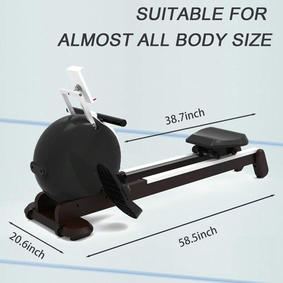 Rowing Machine, Magnetic Rower Machine For Home, 16 Levels Of Quiet ...