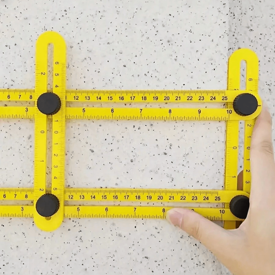 New 1pc Multi-Functional Foldable Plastic Four-Fold Ruler, For ...