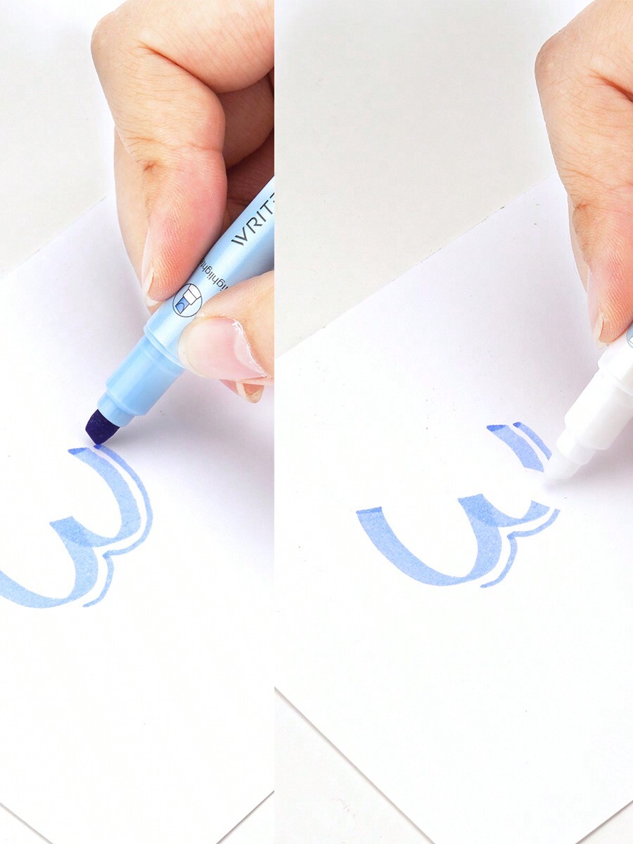 WRITECH Erasable Highlighters Chisel Tip, Smooth Writing No Bleed ...