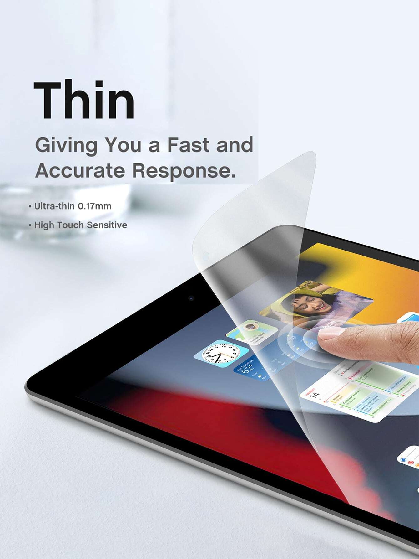 3 Stücke Papier-Optik Bildschirmschutzfolie für iPad 2024/ Samsung ...