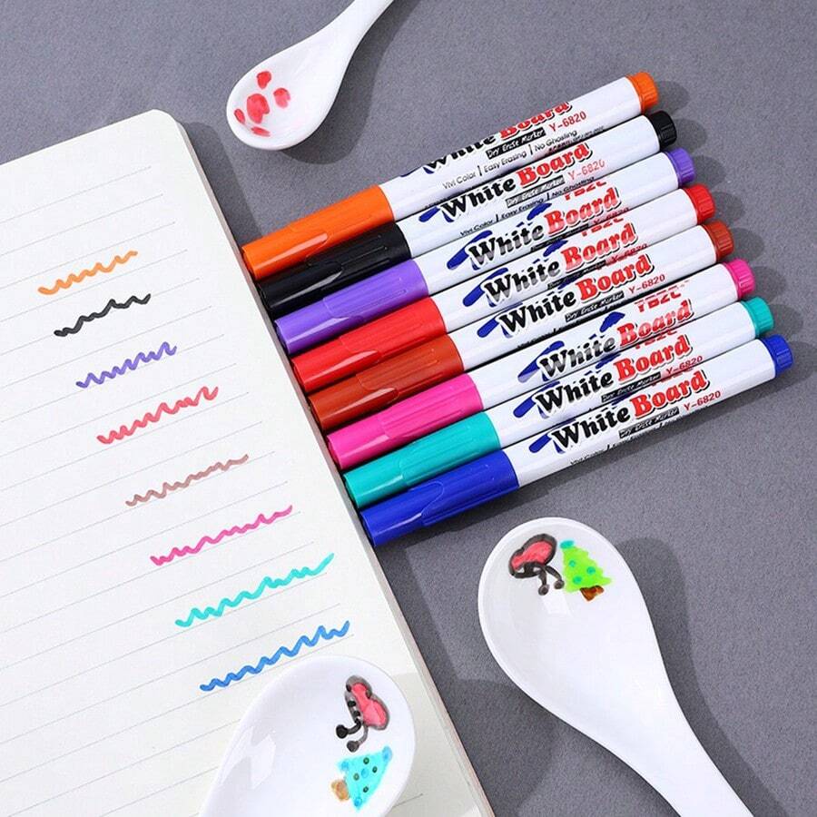 12pcs Magic Water Drawing Pens For Kids, Colorful Floating Pens That ...