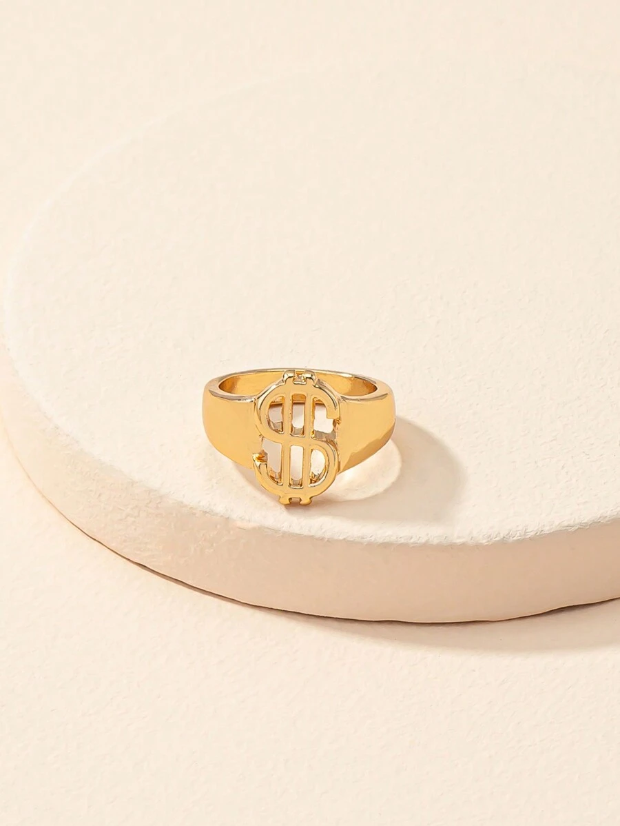 One Dollar Sign Uncommon Design Personality Trendy Ring For Women ...