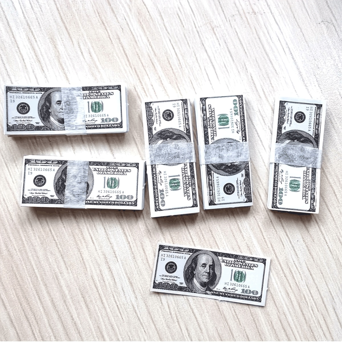 15 Sheets/Bundle 1/12 Mini Doll Money Mini Dollar Pound Bill Model Toys ...