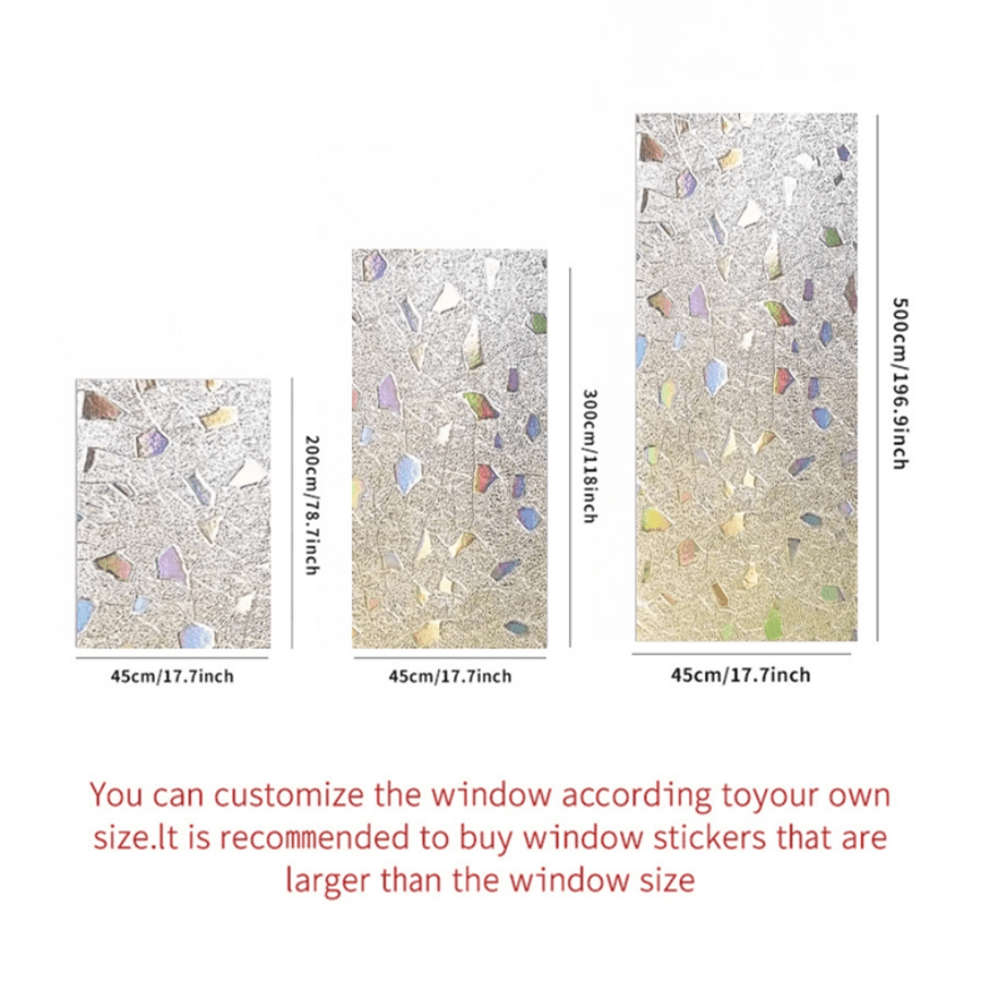 1 Rol Van Privacy Raam Film Met A Breedte Van 45cm En A Lengte Van ...